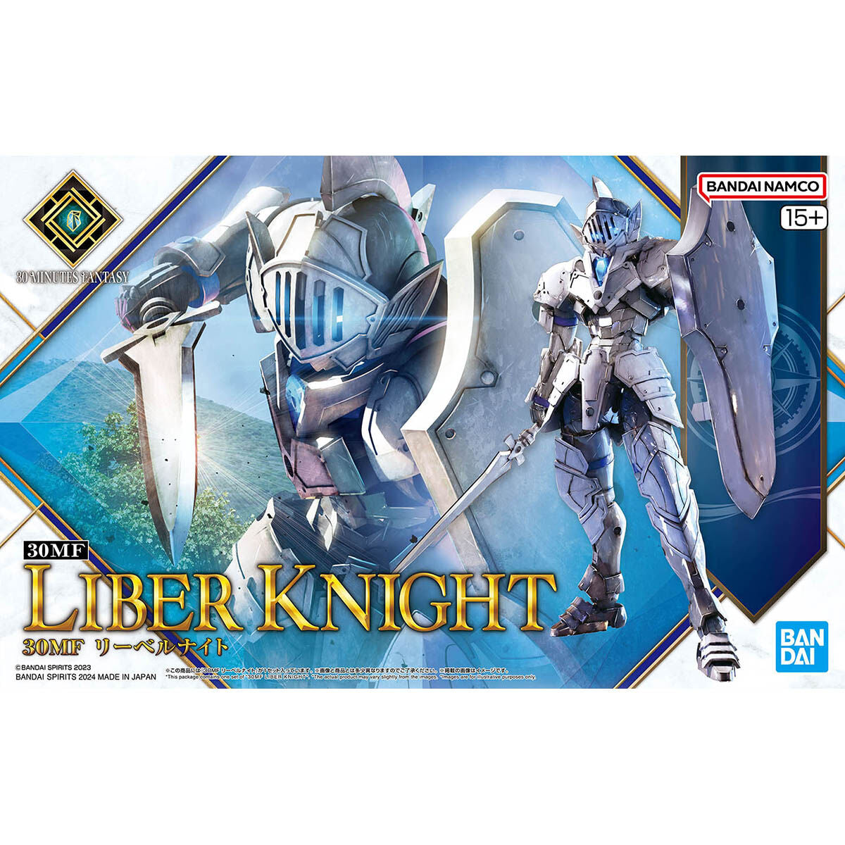 Bandai 30 Minutes Fantasy 30MF 1/144 Liber Knight Model Kit – Gunpla Style