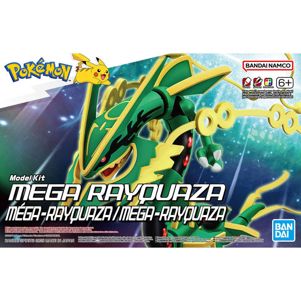 Bandai Pokemon Plamo Collection #61 Mega Rayquaza Model Kit – Gunpla Style